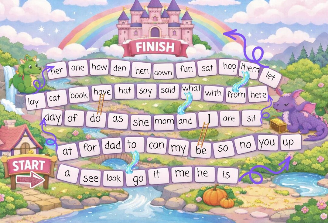 Sight Word Games for Kindergarten – Editable Board Game Bundle – Fun ...