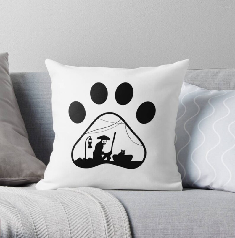 Stray Print for T-shirt Cup Shopper Etc Momo Minimalist - Etsy