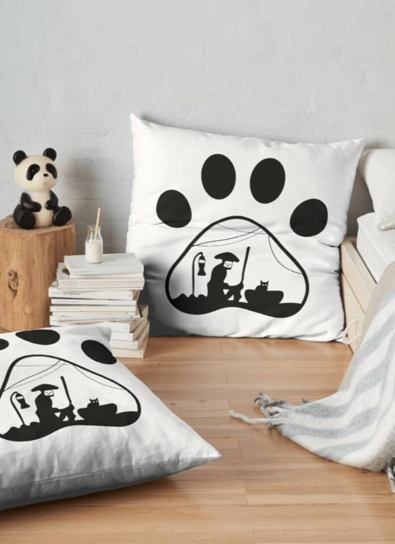 Stray Print for T-shirt Cup Shopper Etc Momo Minimalist - Etsy