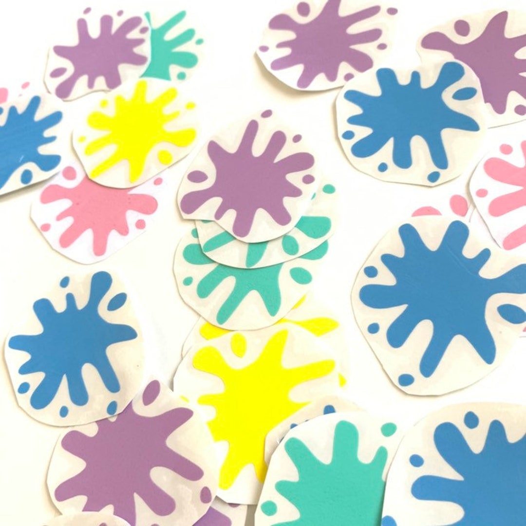 Paint Splattered Decal, Paint Splattered Cut Out Perfecr for a Paint ...