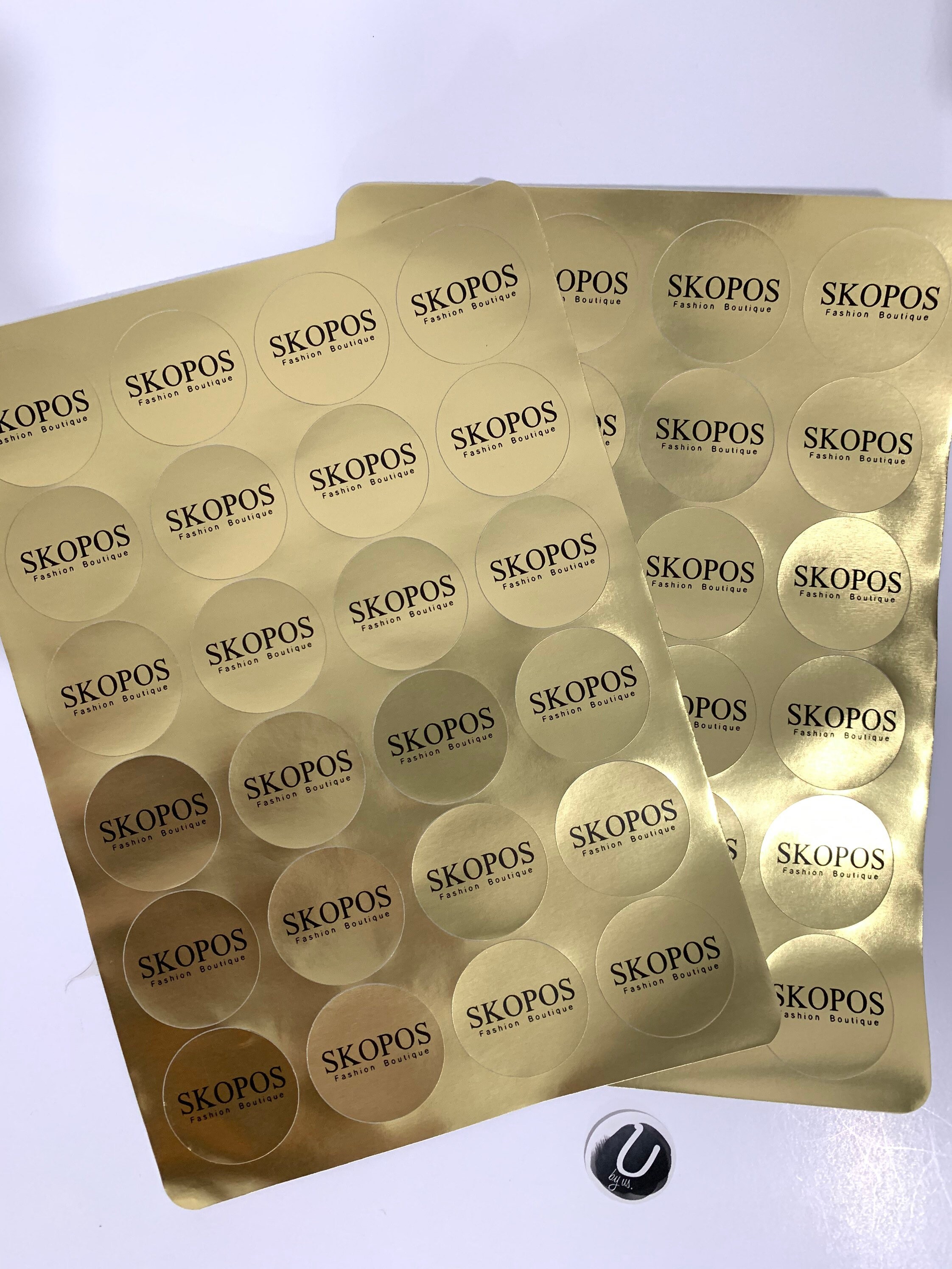 Custom Gold Stickers Personalized Labels Perfect for | Etsy