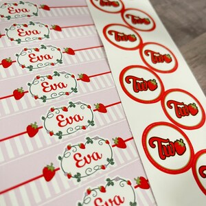 Mini Nutella Labels | Strawberry Party | Nutella Labels | Berry First ...