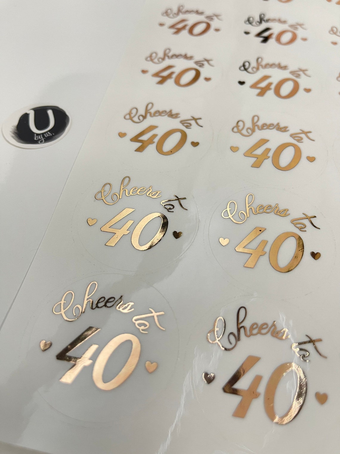 Real Foil Round Stickers: Personalized Wedding Favor Stickers - Etsy