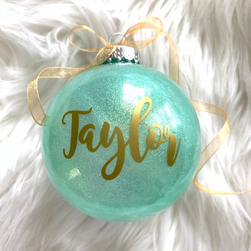 Christmas Ball Name Decal - Etsy