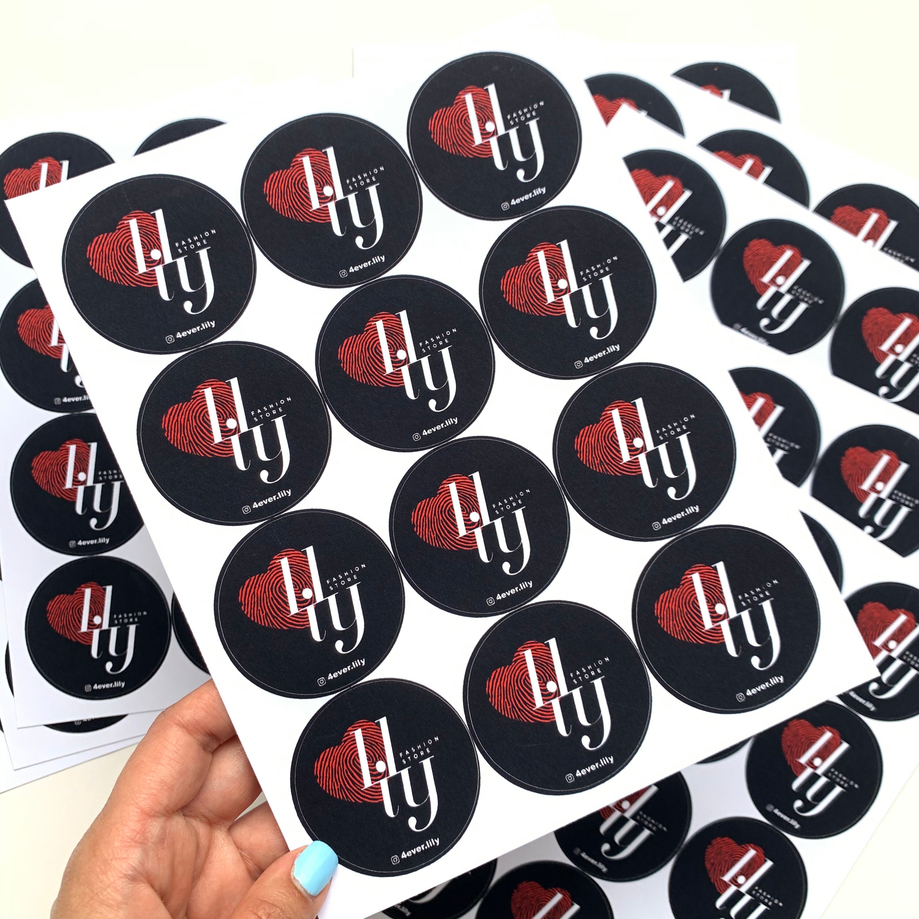 Logo stickers custom round labels perfect for branding | Etsy