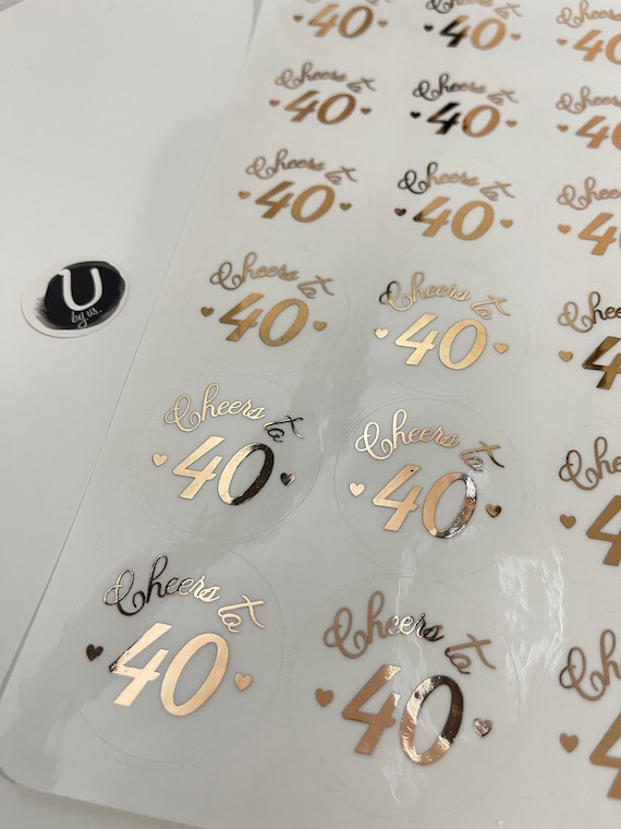 Real Foil Round Stickers Personalized Round Labels Perfect | Etsy