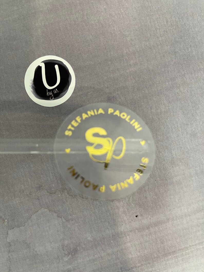 Real Foil Round Stickers Personalized Round Labels Perfect - Etsy