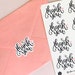 Clear Thank You Stickers Packaging Stickers for Small - Etsy