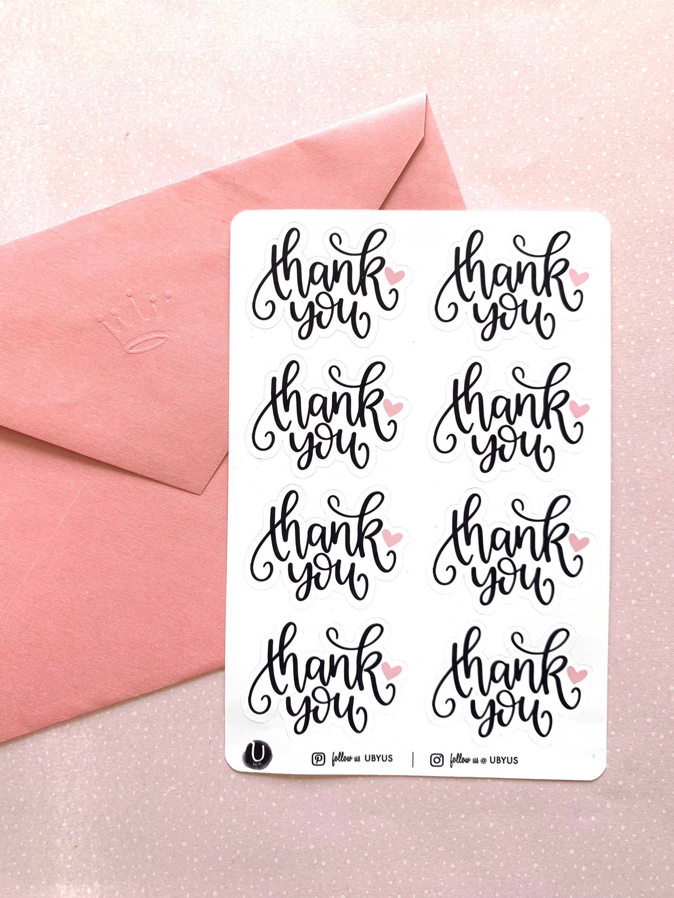 Clear Thank You Stickers Packaging Stickers for Small | Etsy