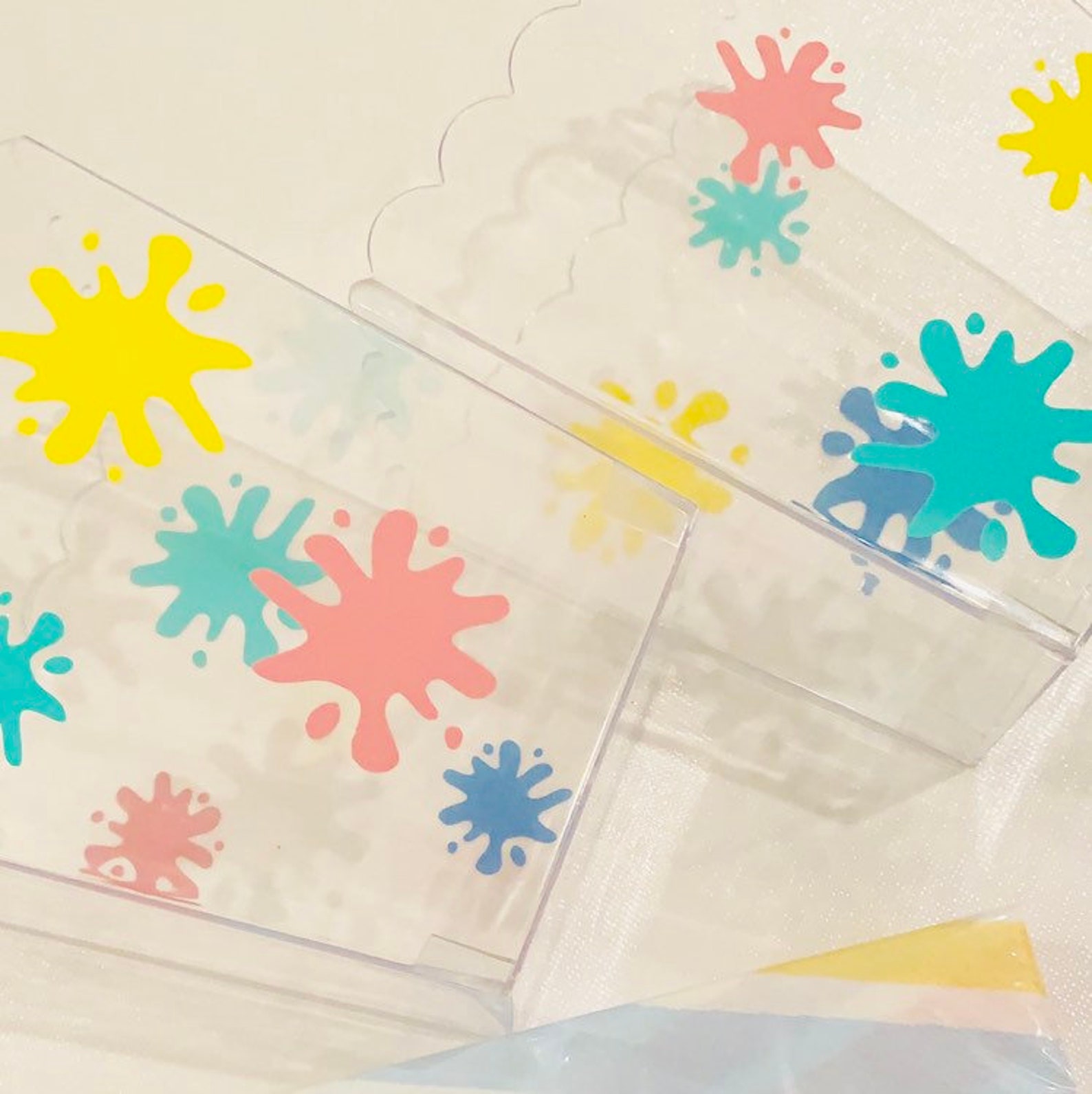 Paint Splattered Decal Paint Splattered Cut Out Perfecr for a | Etsy