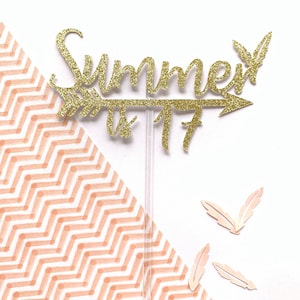 Boho Chic Cake Topper for a Boho Vintage Decoration. Bohemian Birthday ...