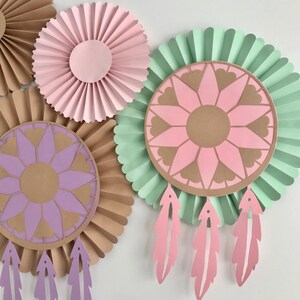 Boho Chic Cake Topper for a Boho Vintage Decoration. Bohemian Birthday ...