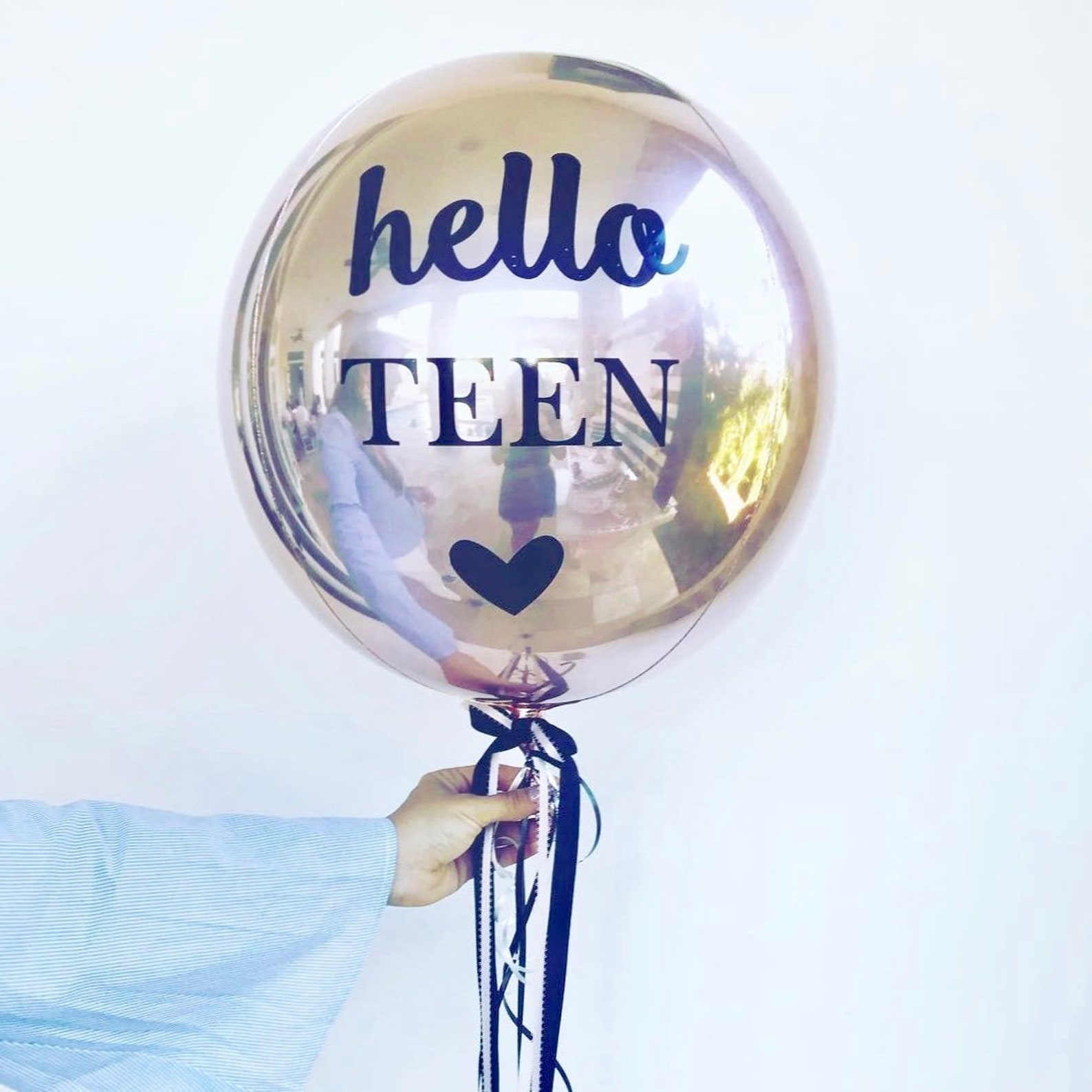 Personalized Mylar Balloon Custom Foil Balloon Comes In Rose Etsy