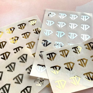 Real Foil Round Stickers, Personalized Round Labels, Perfect for ...