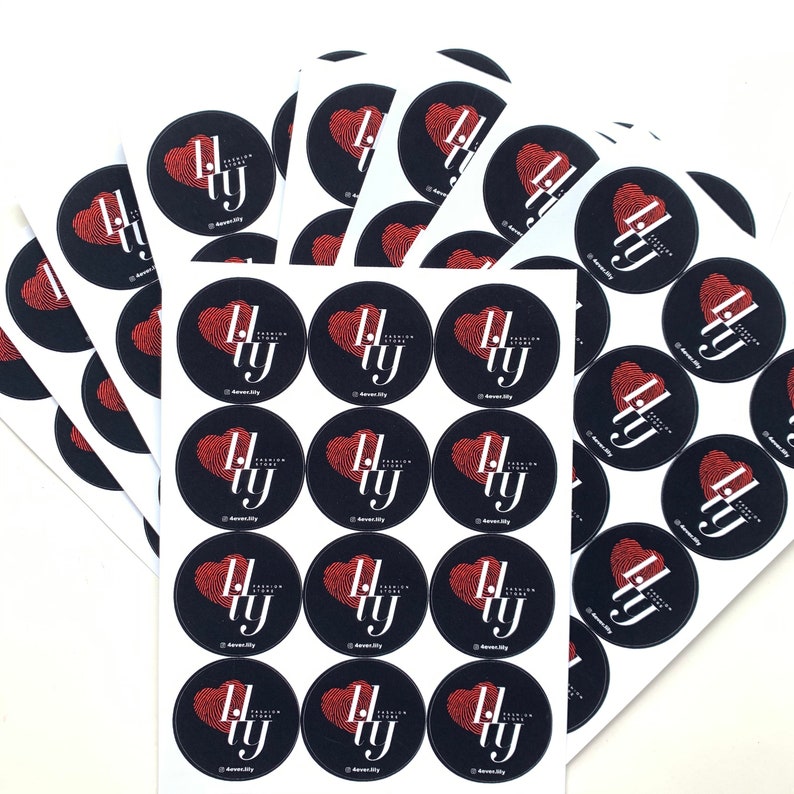 Logo Stickers Custom Round Labels Perfect for Branding - Etsy