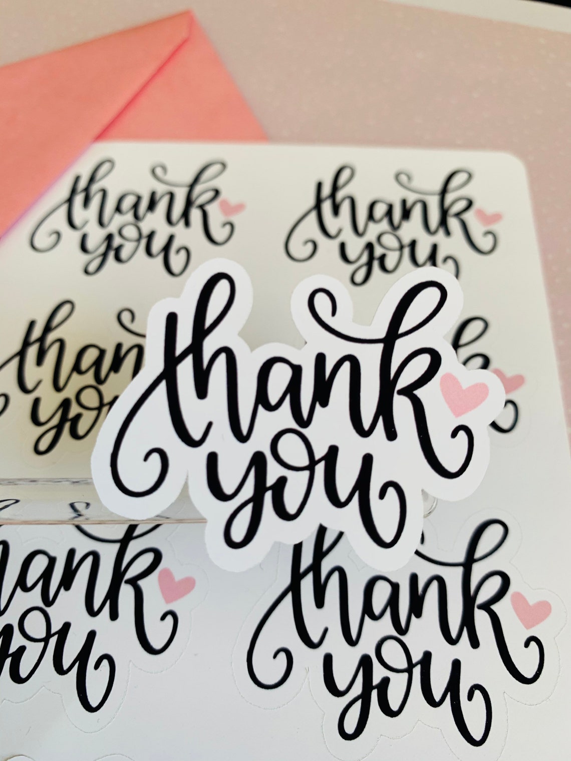 Clear Thank You Stickers Packaging Stickers for Small | Etsy