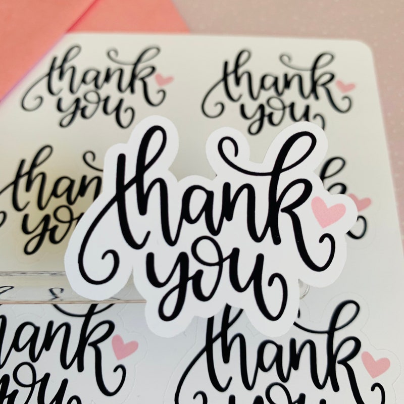 Thank You Stickers - Etsy