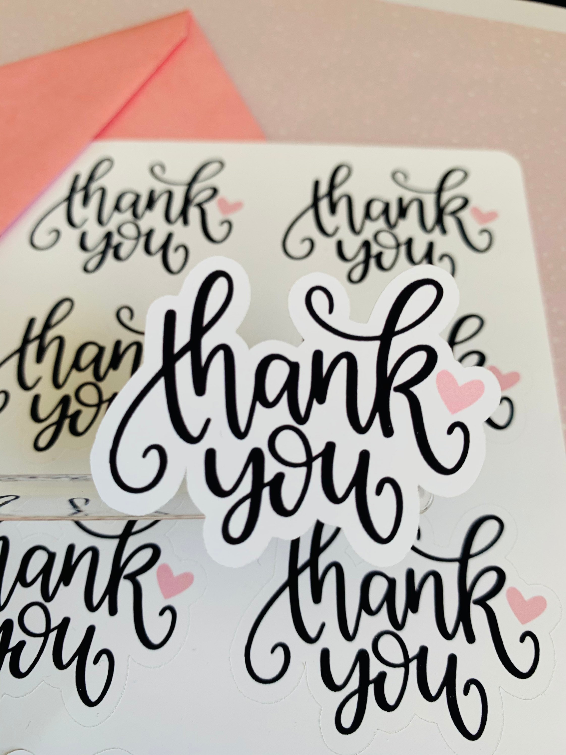 Clear Thank You Stickers Packaging Stickers for Small | Etsy