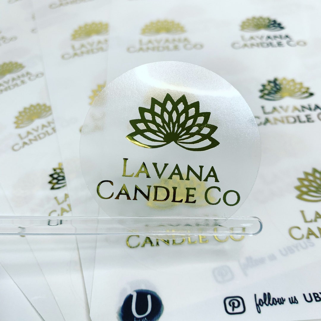 Real Foil Round Stickers: Personalized Logo Labels - Etsy