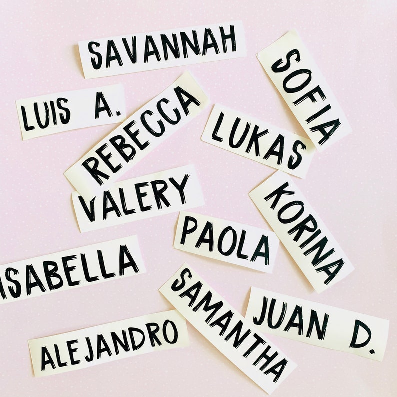 Vinyl Lettering Names Perfect to Personalized Yours Party - Etsy