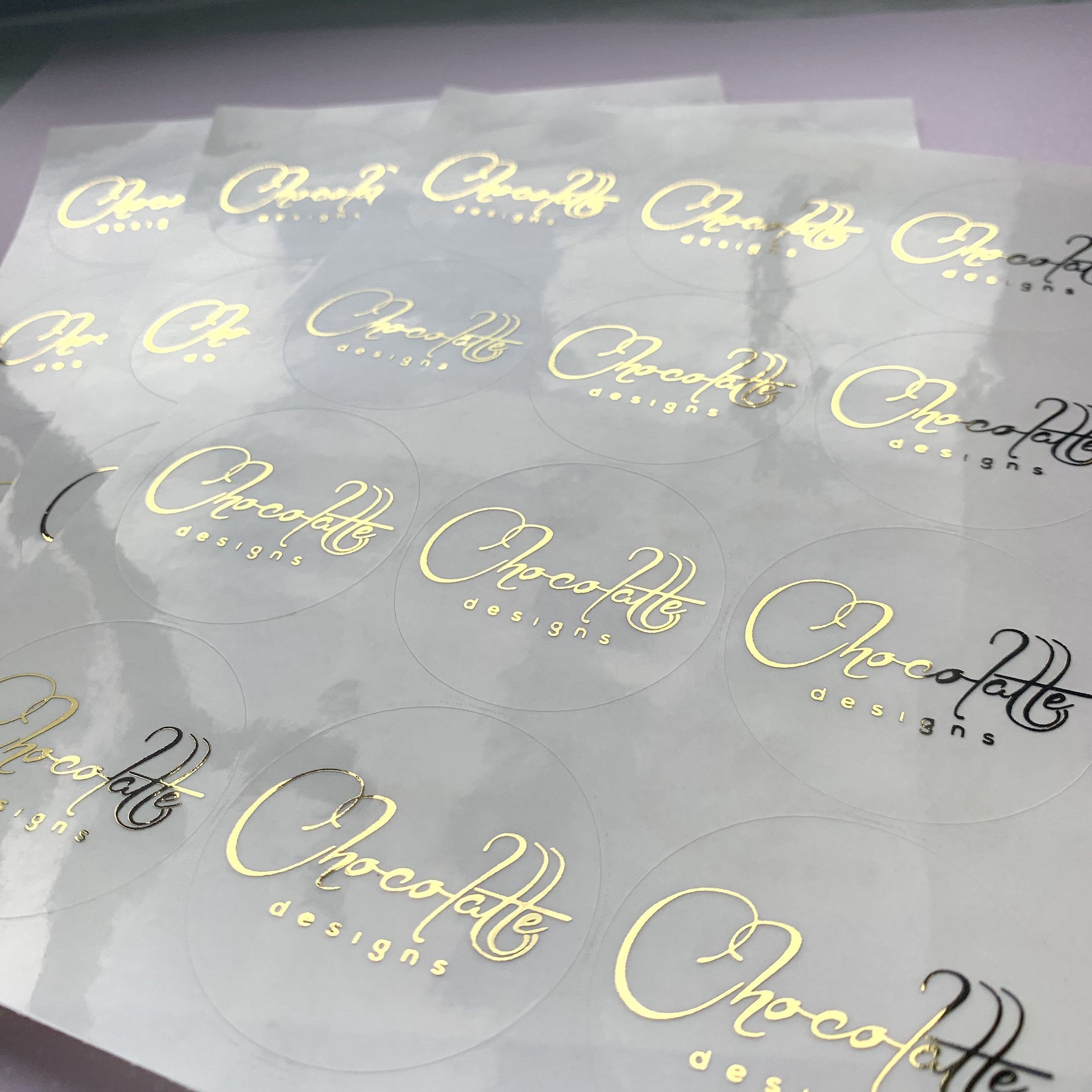 Real Foil Round Stickers: Personalized Logo Labels - Etsy