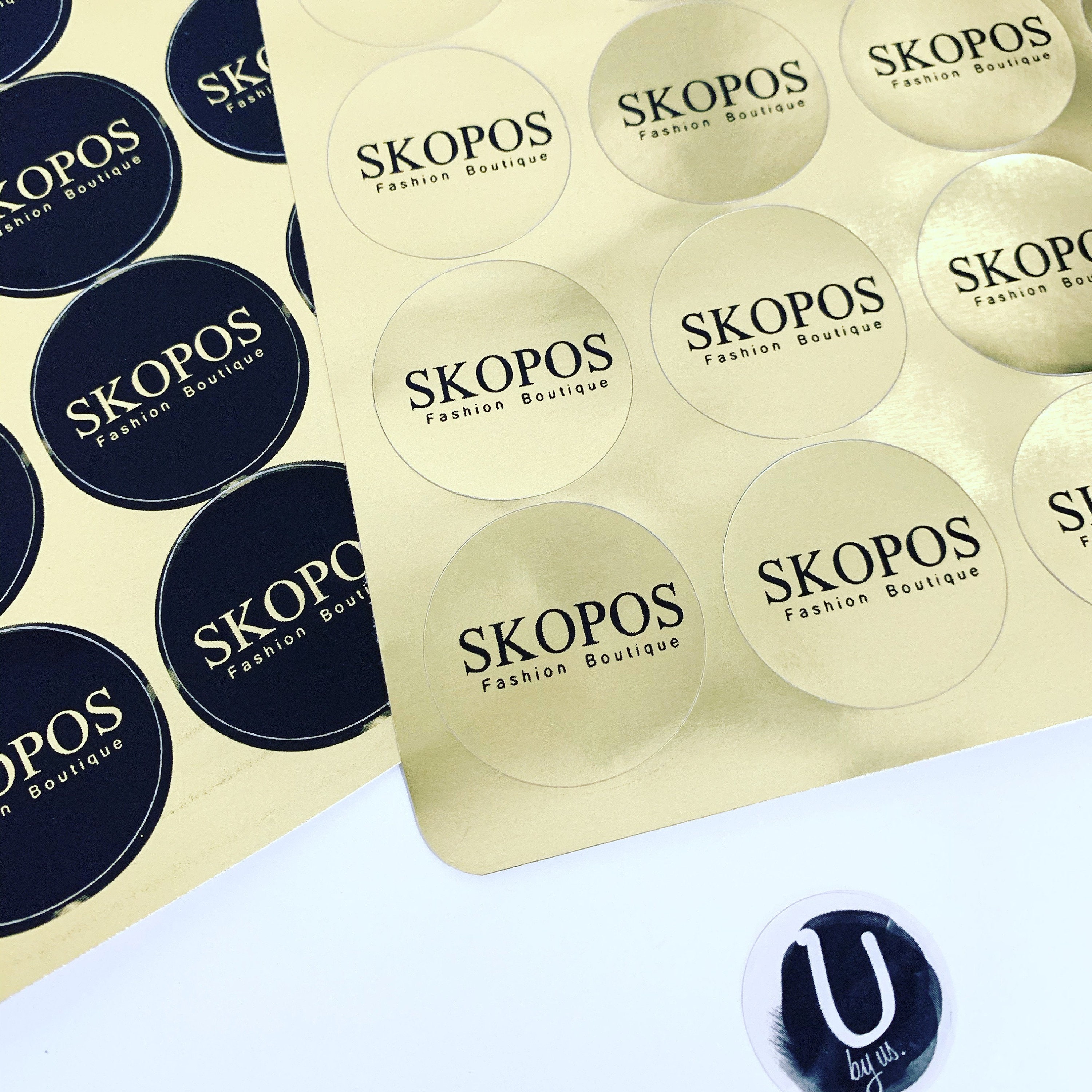 Custom Gold Stickers Personalized Labels Perfect for | Etsy