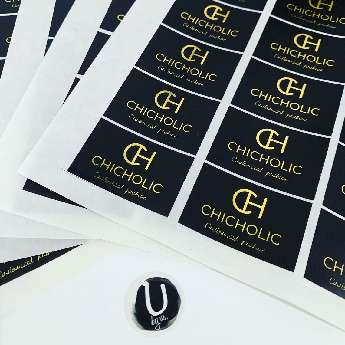 Custom Gold Stickers Personalized Labels Perfect for | Etsy