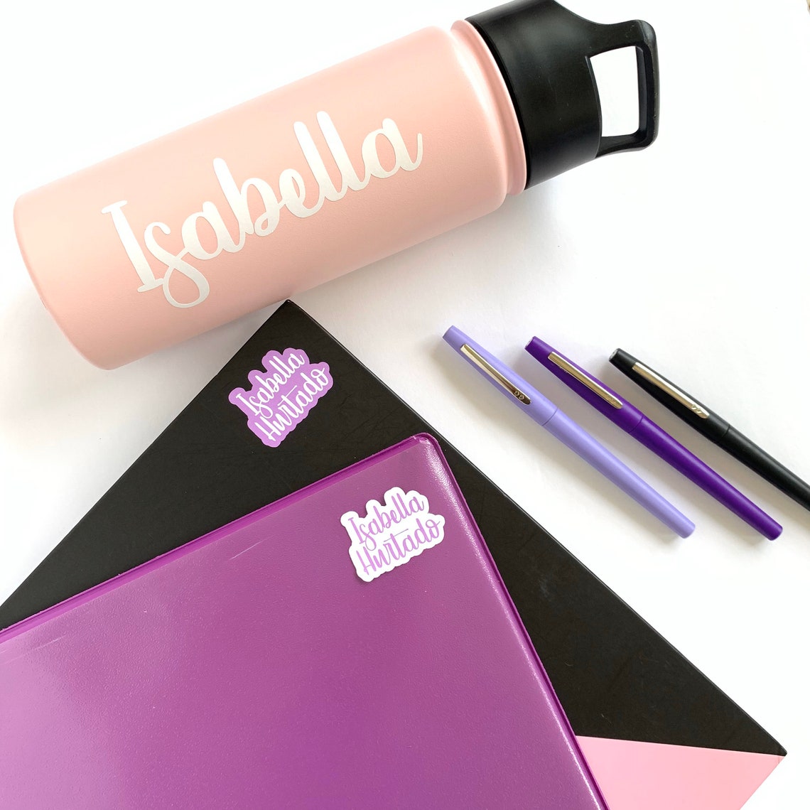 Custom School Subject Stickers ready to place on your back to | Etsy