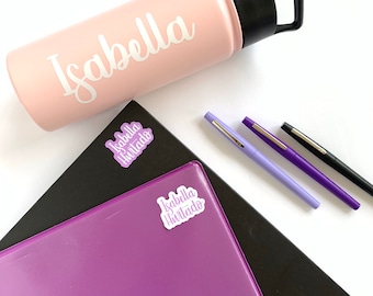 Custom School Subject Stickers ready to place on your back to | Etsy