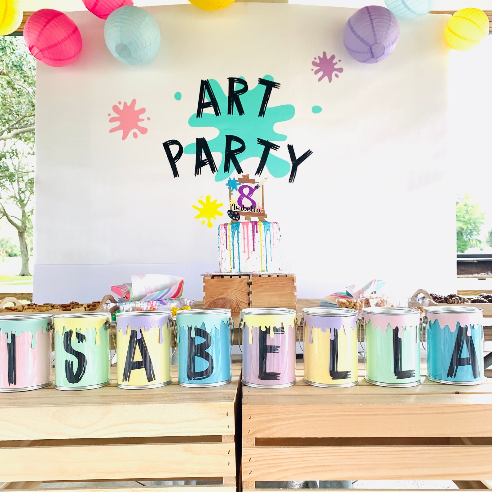 Painting Cake Topper Art Cake Topper Perfect for a Painting | Etsy