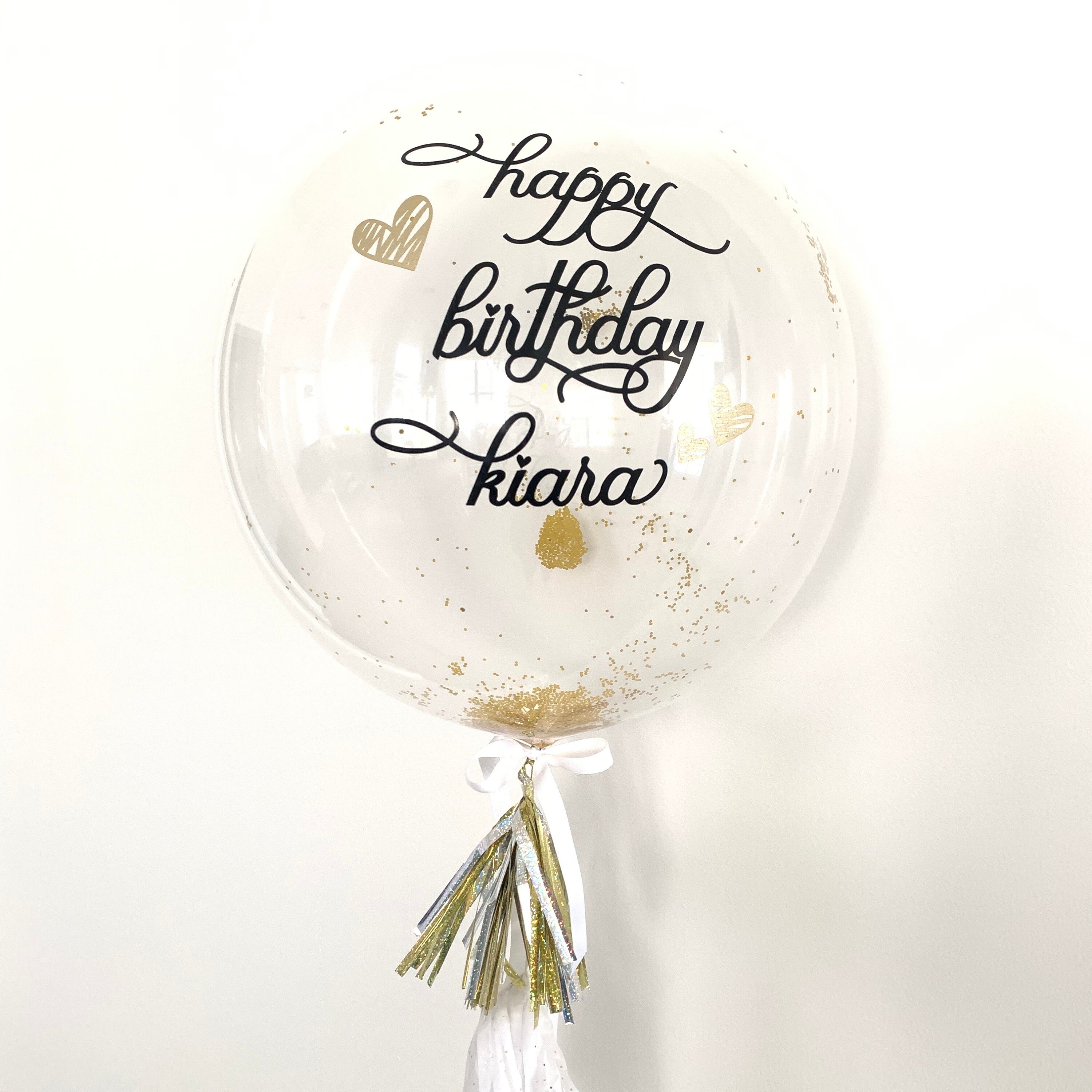 Custom Clear Ballon With Glitter Confetti Ideal for a Nice | Etsy