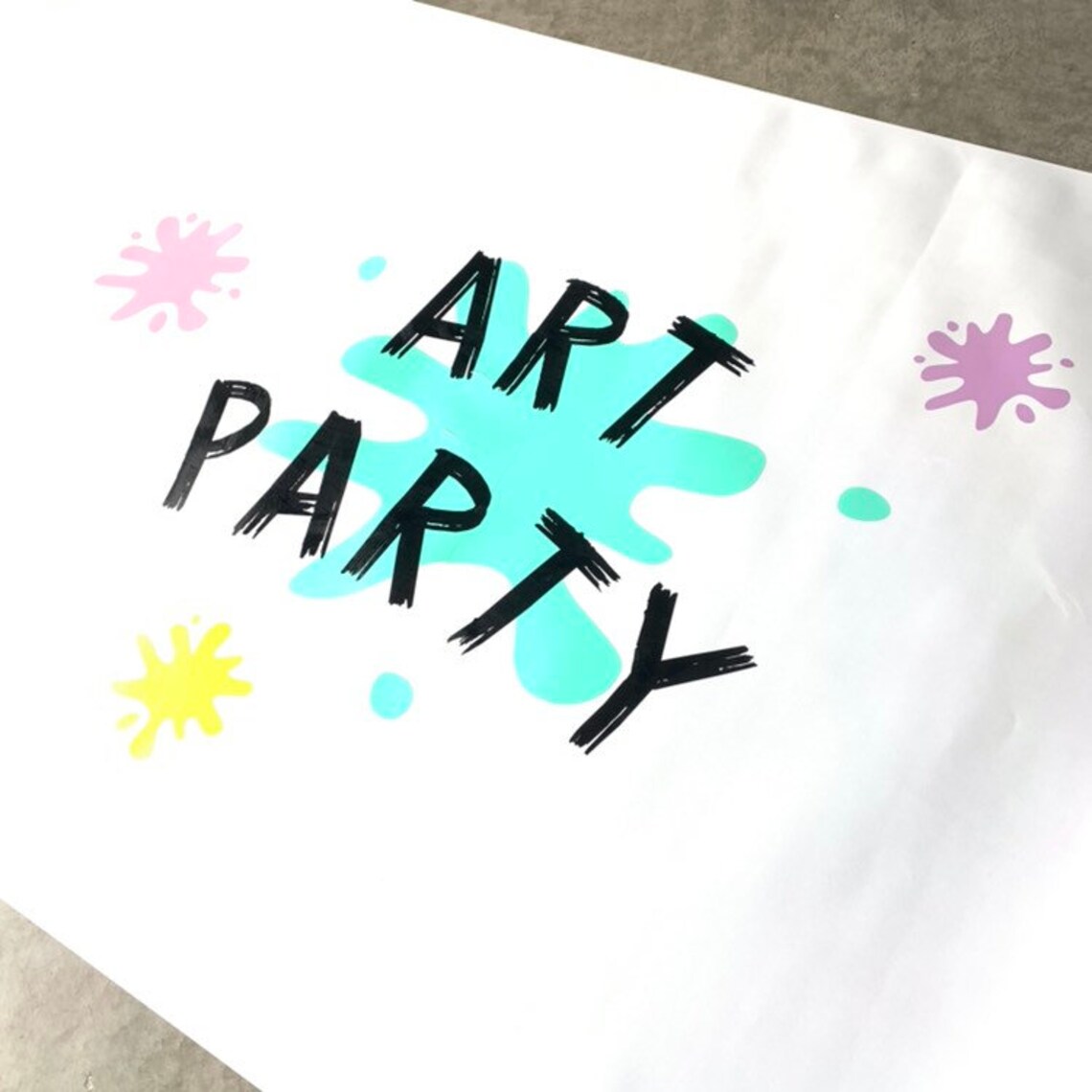 Paint Splattered Decal Paint Splattered Cut Out Perfecr for a | Etsy