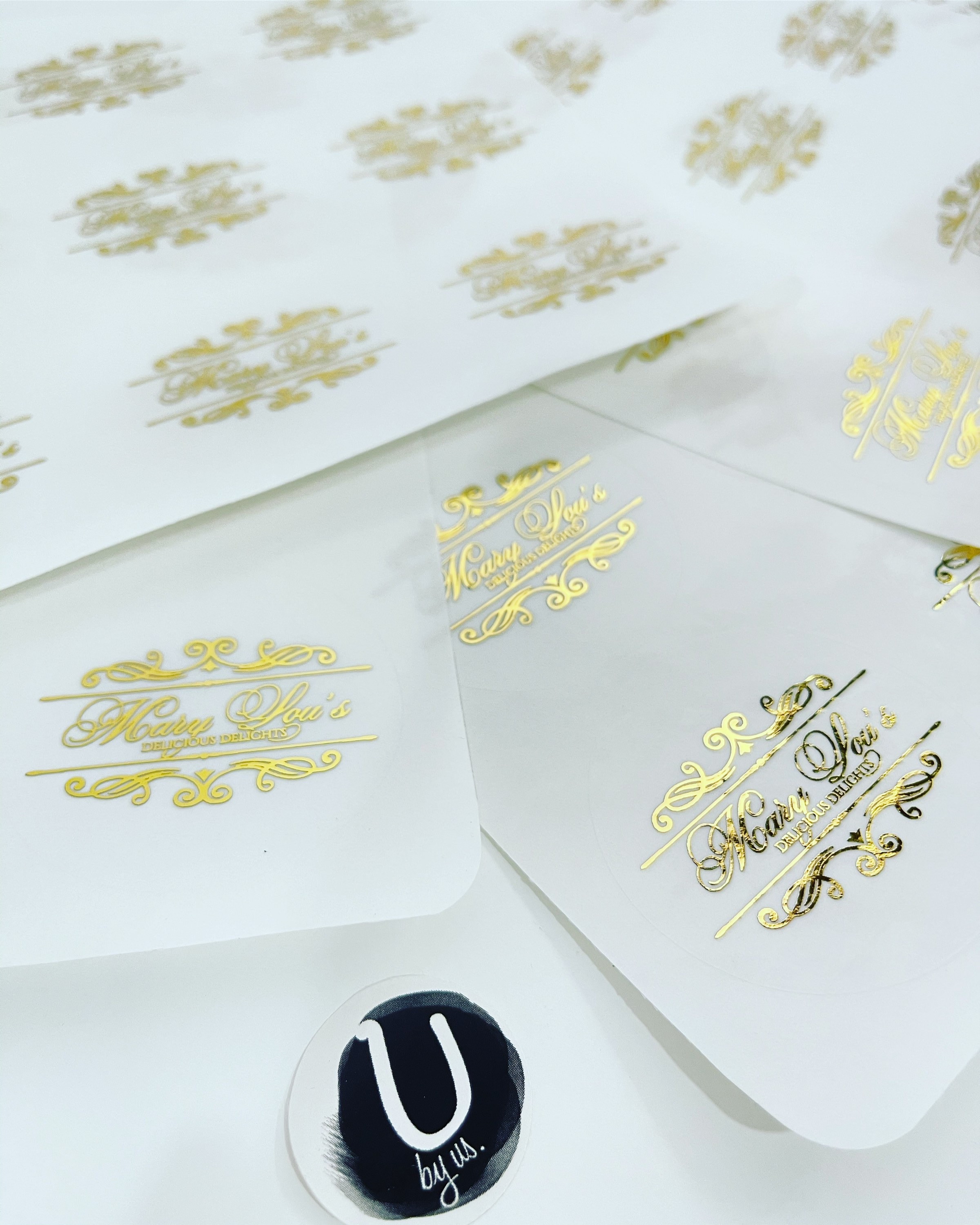 Real Foil Oval Stickers Personalized Round Labels Perfect - Etsy