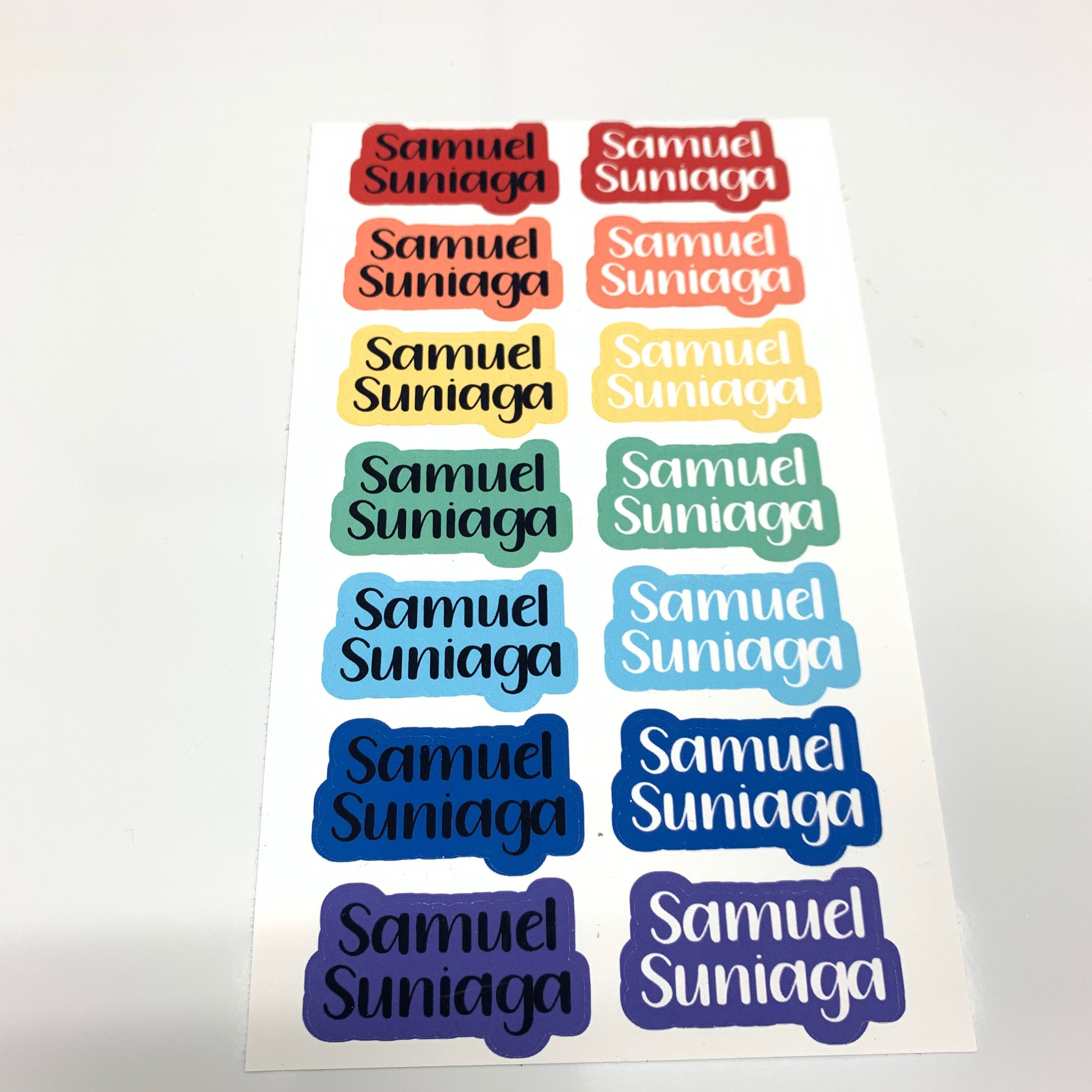 Custom School Subject Stickers Ready to Place on Your Back to | Etsy