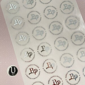Real Foil Round Stickers Personalized Round Labels Perfect - Etsy