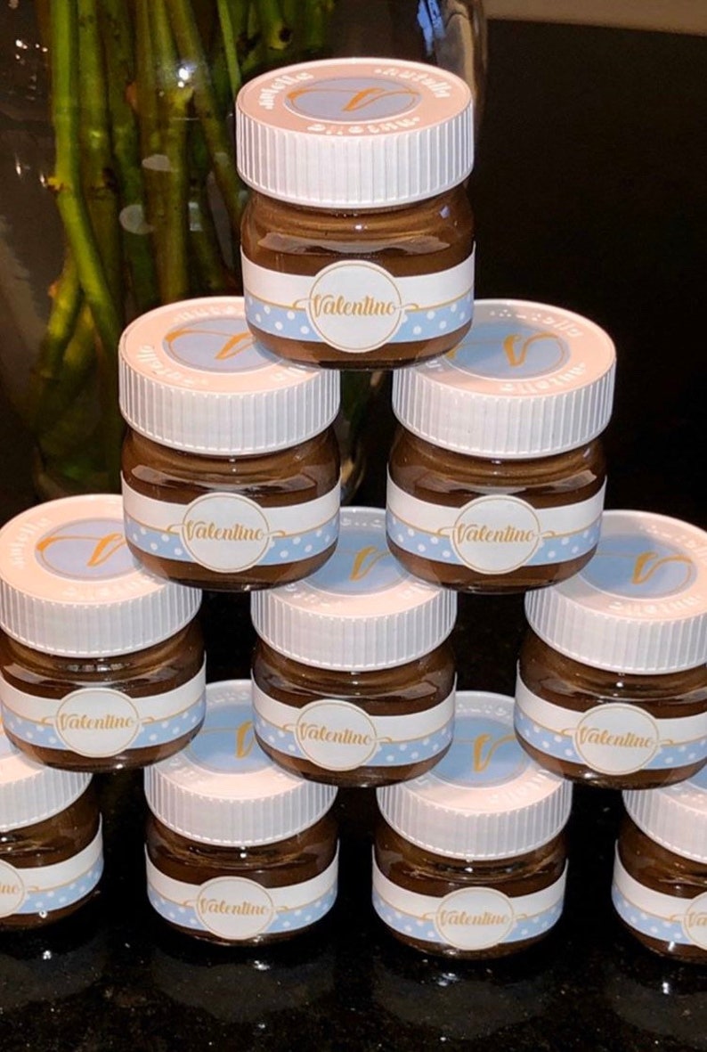Mini Nutella Labels Perfect for Baby Shower Favors. Nutella - Etsy