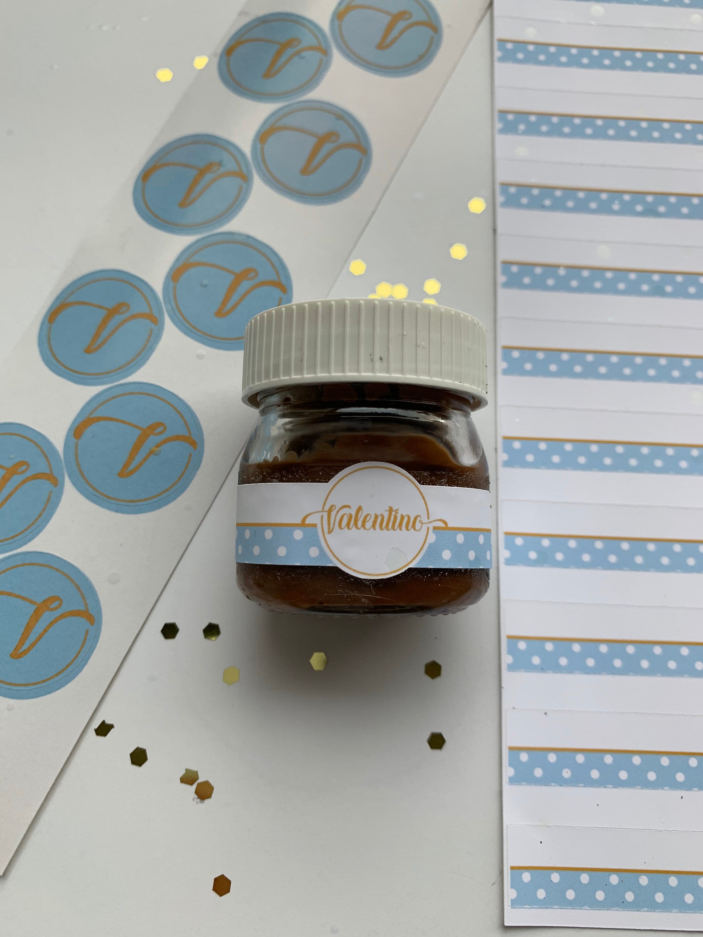 Mini Nutella Labels Perfect for Baby Shower Favors. Nutella - Etsy