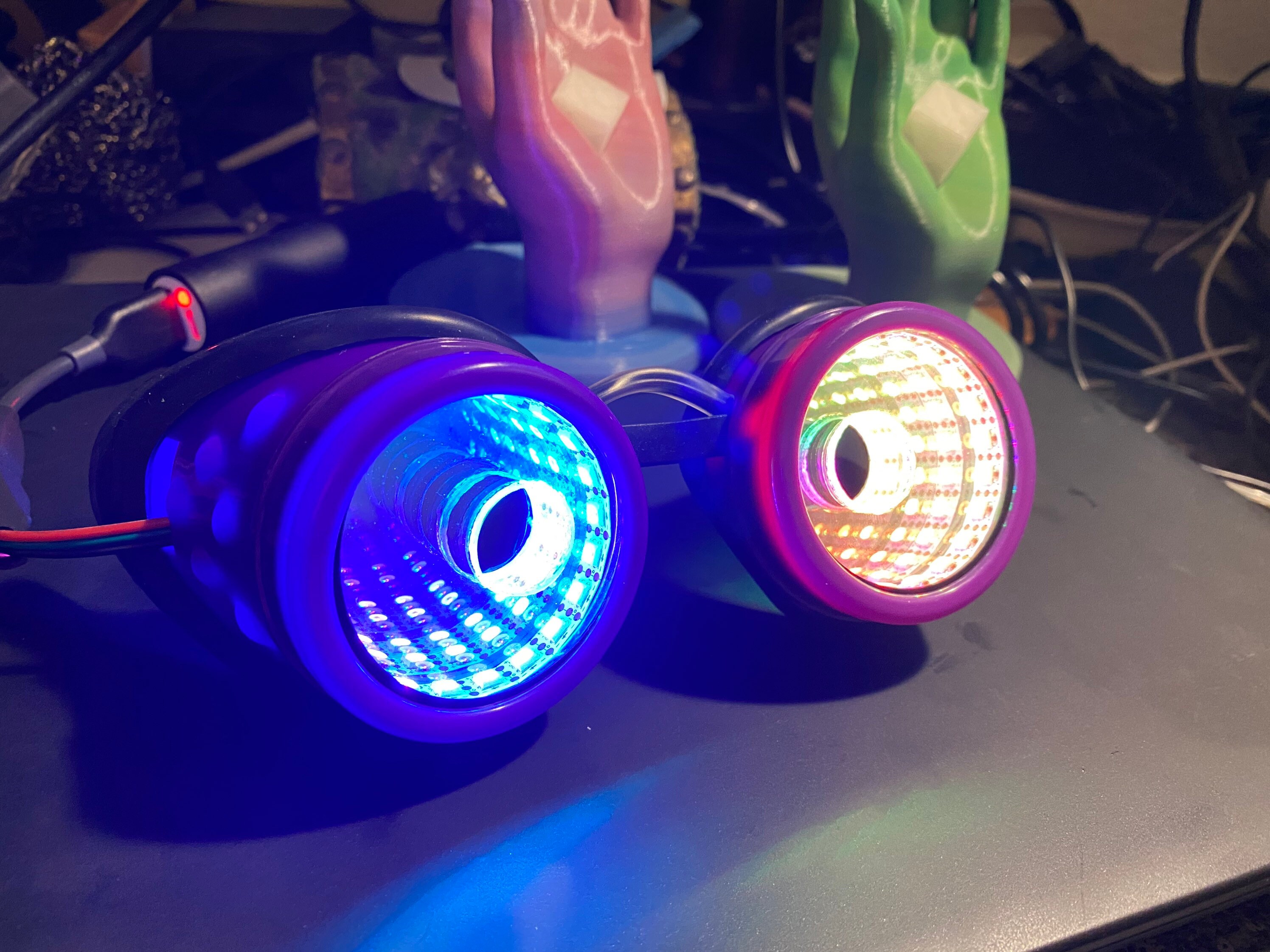Raver/burner LED Infinity Goggles - Etsy