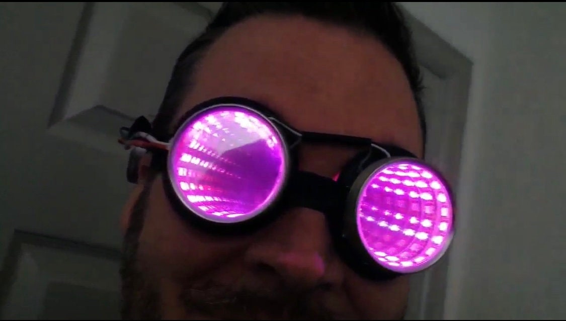 Raver/burner LED Infinity Goggles - Etsy