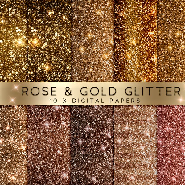Gold Glitter Paper - Etsy
