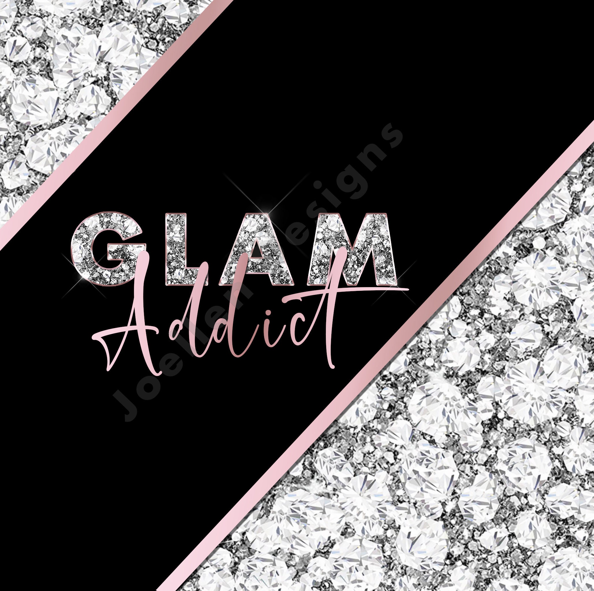 GLAM LOGO Hair Logo beauty logo PMU logo Boutique Logo | Etsy
