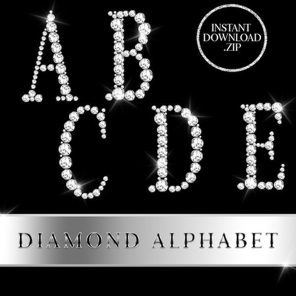 Diamond Letters - Etsy