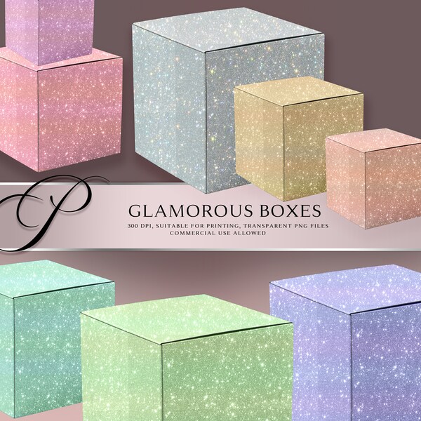 Glitter Boxes - Etsy