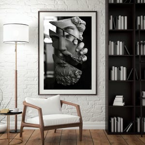 Fragmented Greek Statue Face Art Print: Surrealist Photography (digital ...