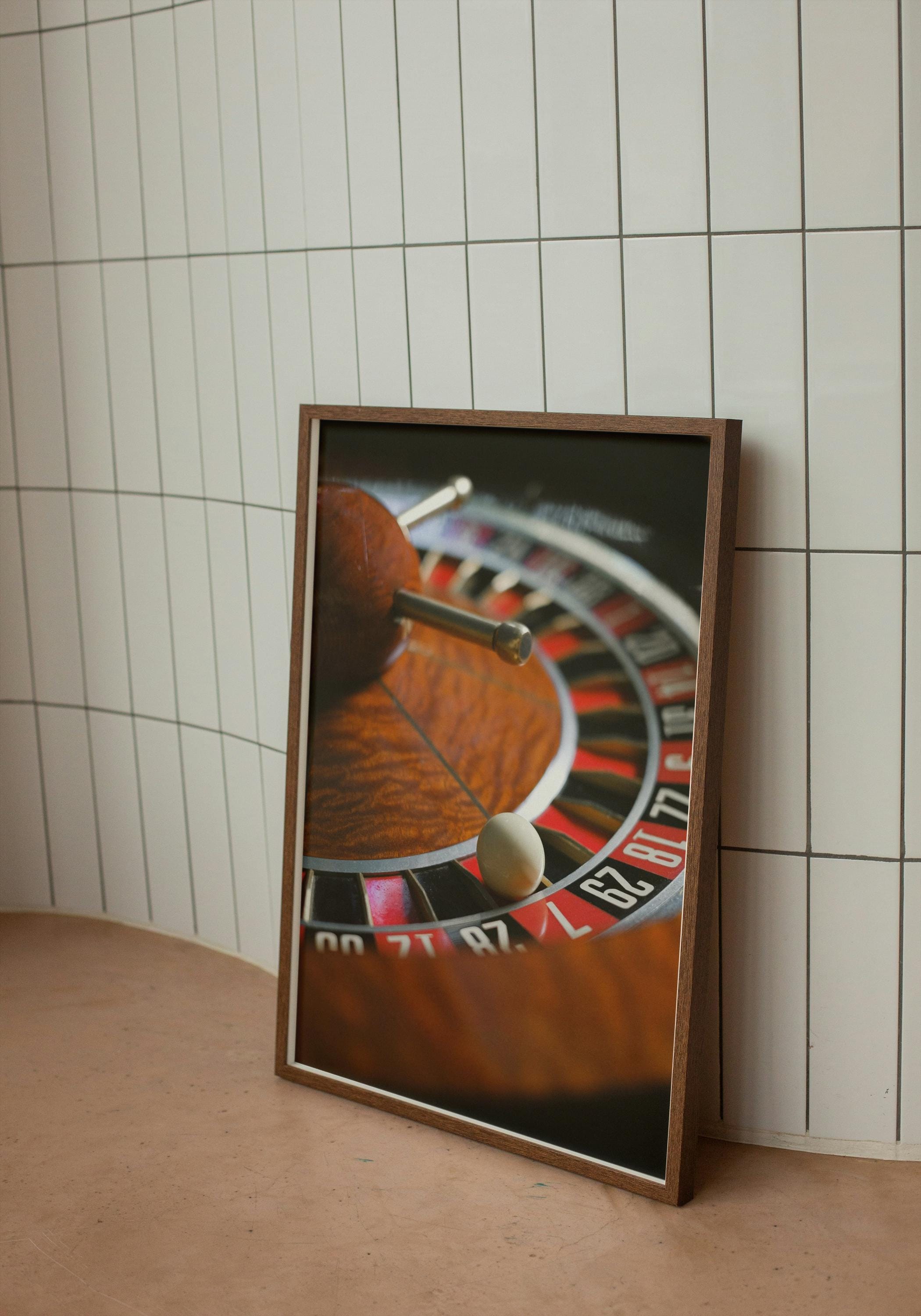 Casino Roulette Wheel Art Print: Vegas Style Decor (digital Download ...