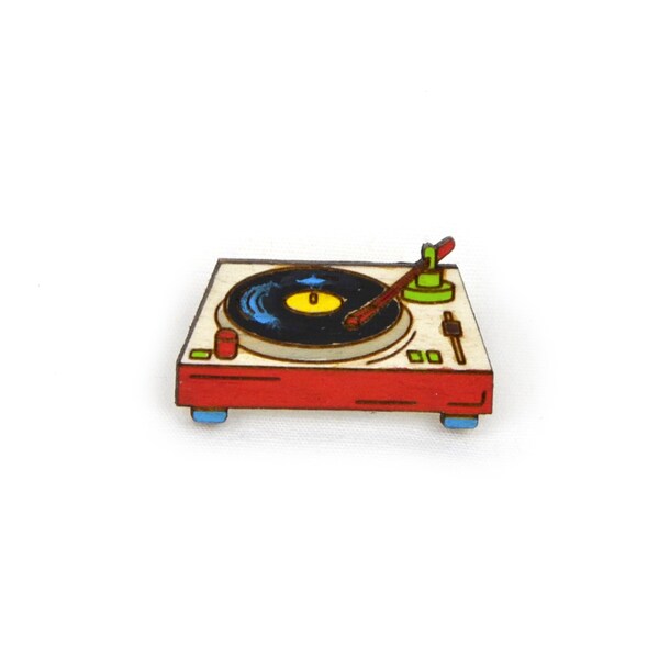 Record Player Pin - Etsy