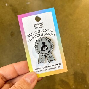 Breastfeeding Milestone Award Enamel Pin - 6 Months - Etsy