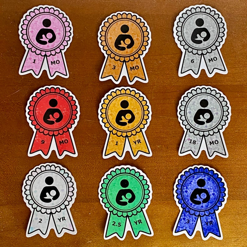 Breastfeeding Award Sticker - 2.5 Years - Etsy