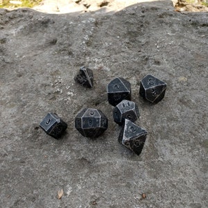 Dnd Dice, Set of 7 Dices, D4, D6, D8, D10, D12, D20, D00, Metal Dice ...