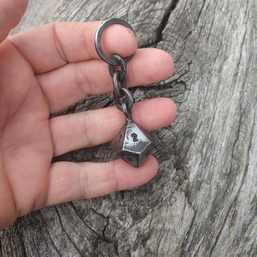 Dnd Iron D10 Dice, Iron Key Holder D10 Dice, Iron Anniversary, 6th ...